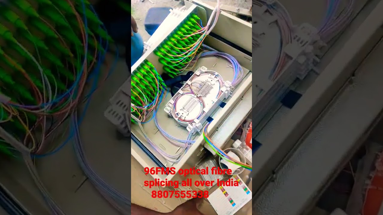 optical fibre cable splicing with 96 FMS