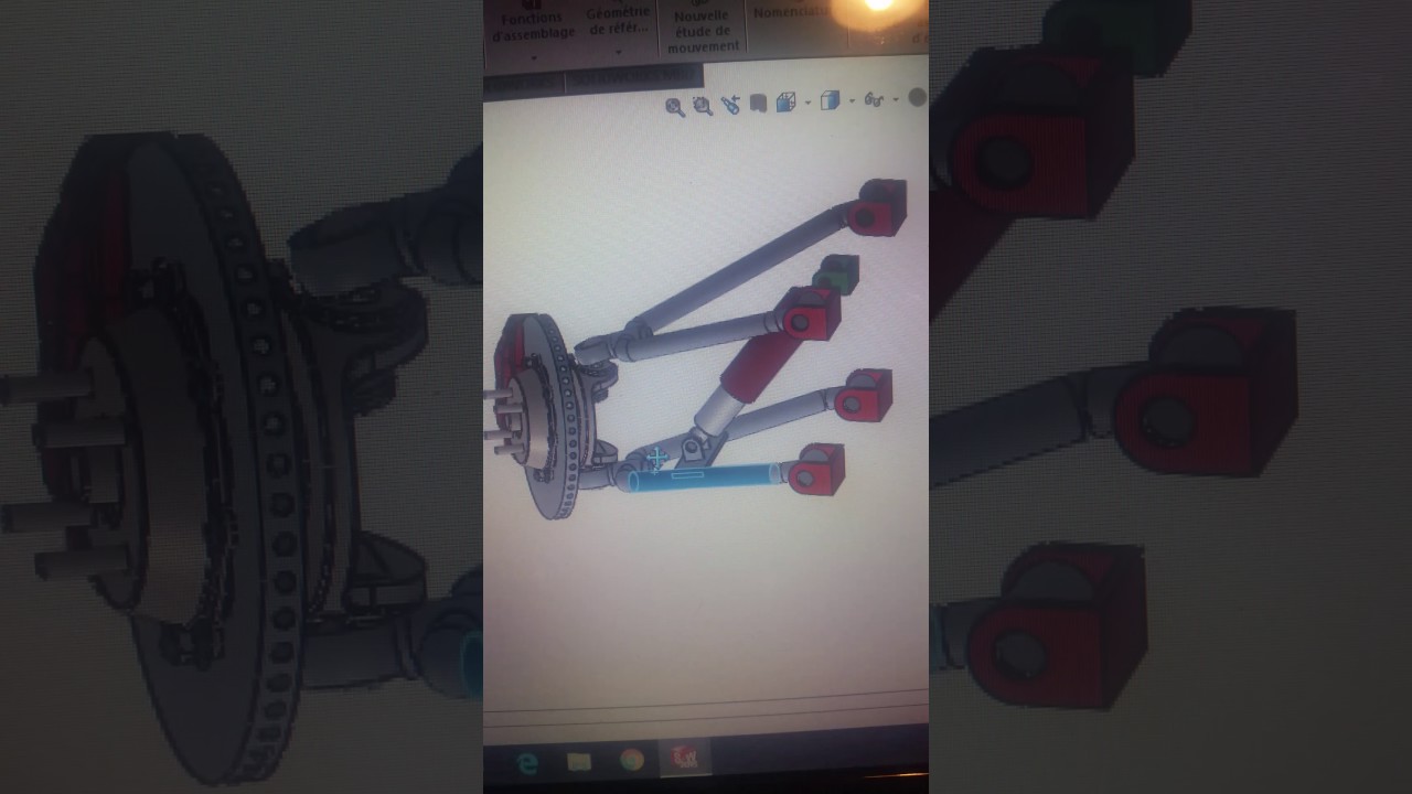 CAO Suspension double triangulation / CAD dual wishbone front suspension