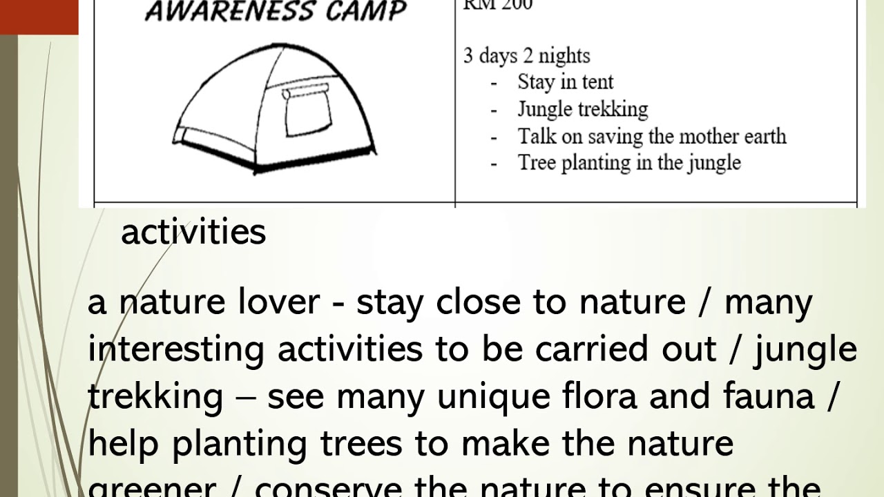 SECTION B - GIVING OPINIONS ON CAMP TO JOIN BY MR SOH