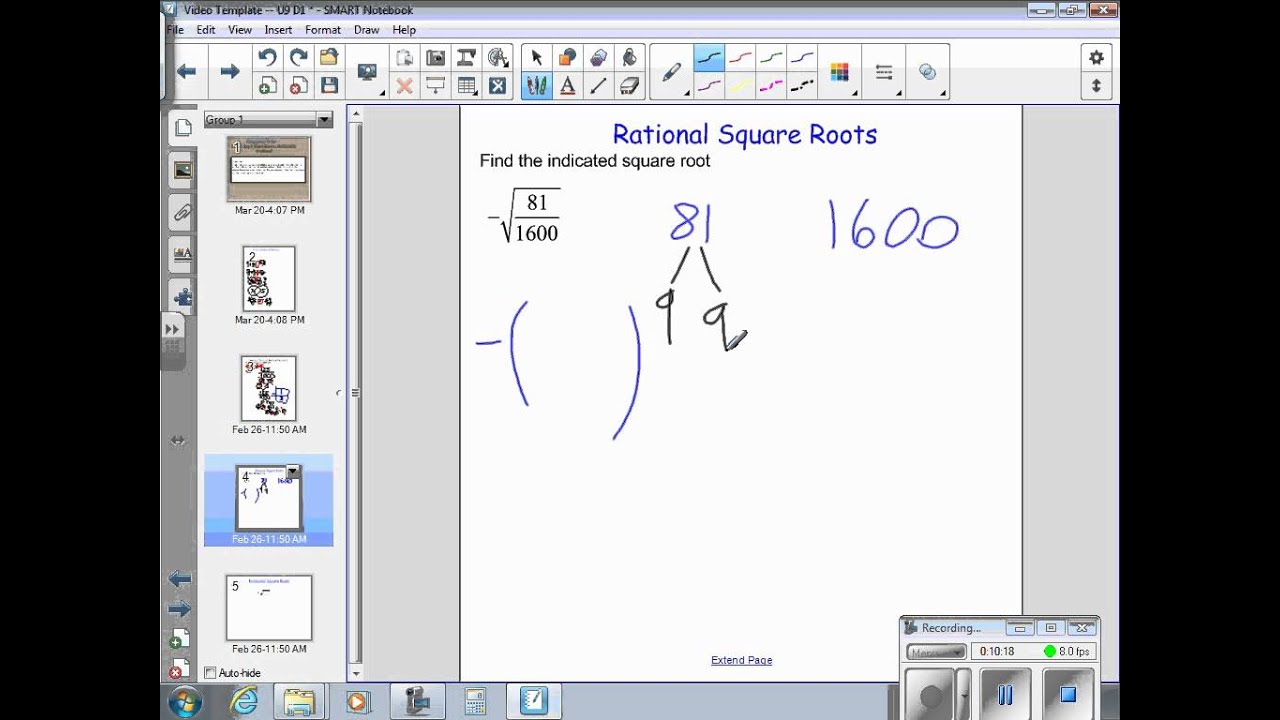 Video Notes    Unit 9 Day 1