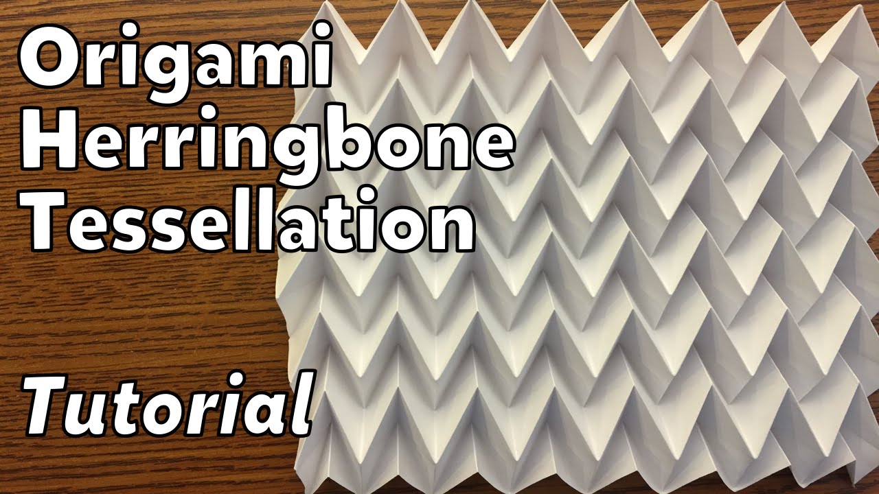 Origami Herringbone Tessellation | Tutorial