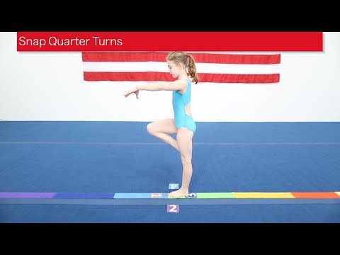 snap quarter turns on Beam – Gymnastics Coaching.com