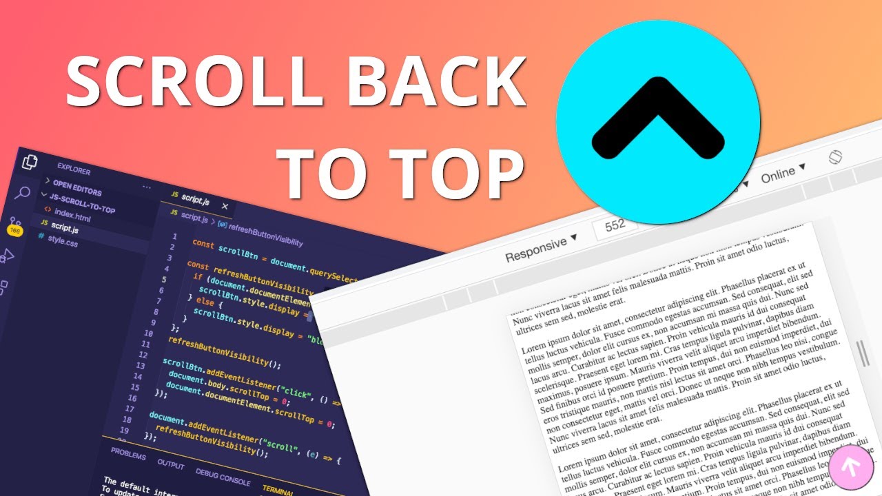 How to Code a Scroll to Top Button using JavaScript
