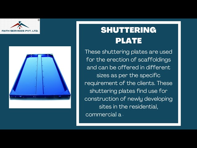 Ms Shuttering Plates - MS Centering Sheets Manufacturer from Ahmedabad