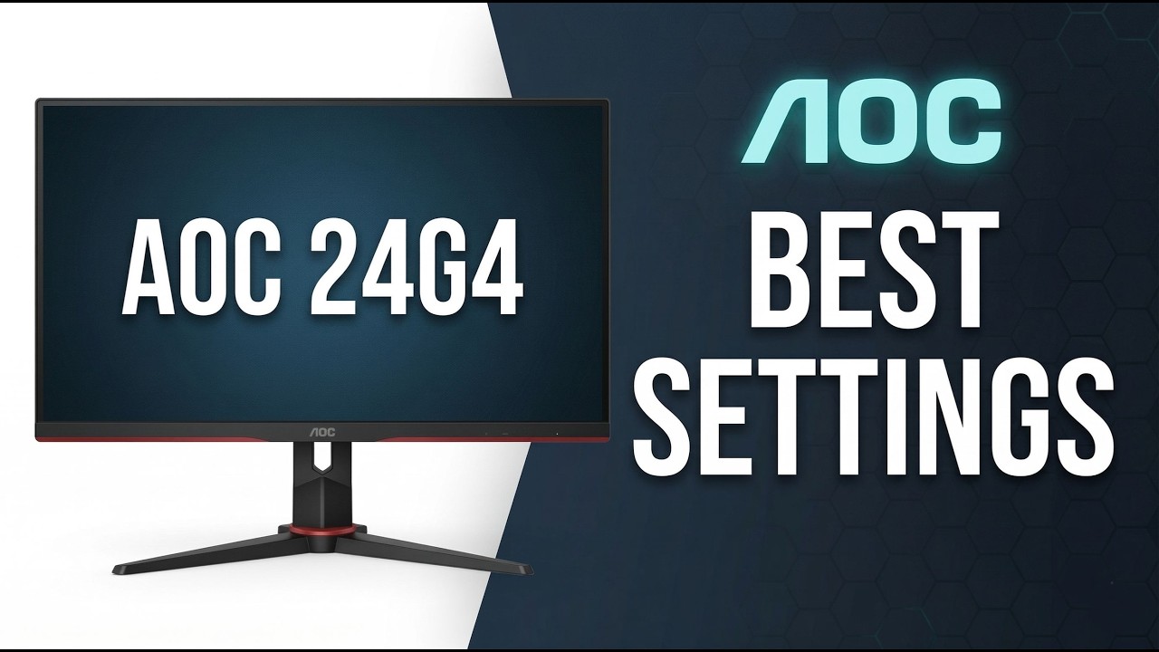 AOC 24G4 BEST SETTINGS! (2026)