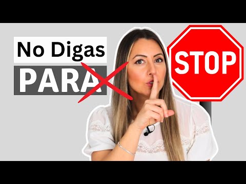 15 Ways to Say STOP 🛑 in SPANISH | Diferencia entre PARAR, DEJAR, DETENERSE y TERMINAR ✋