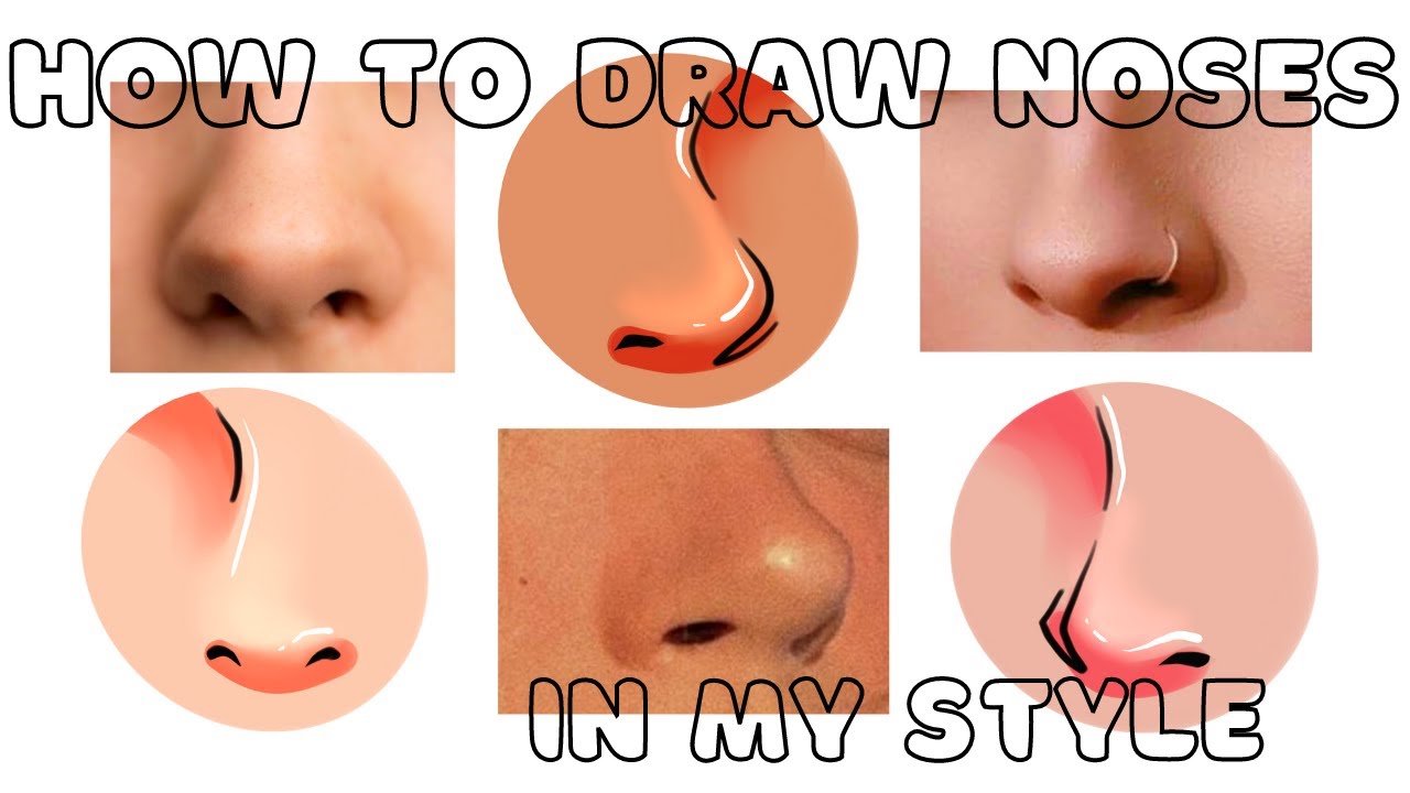 HOW TO DRAW NOSES
