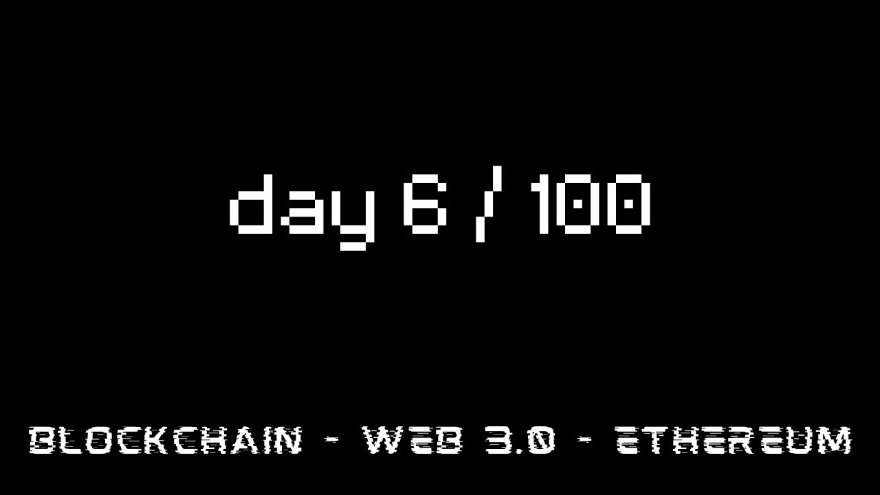 Starting my own BlockChain | Day 6 | 100 Days of Web3