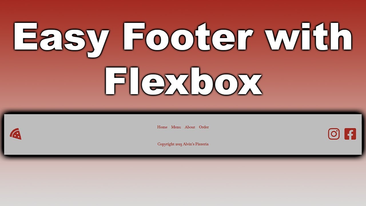 Create Dynamic & Responsive Footer with HTML & CSS Flexbox | Complete Tutorial with Code