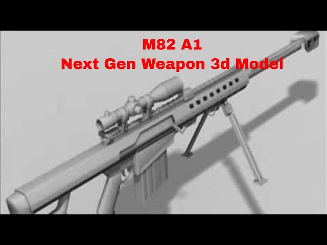 M82 A1 next gen weapon 3d model 3D Model - FlatPyramid