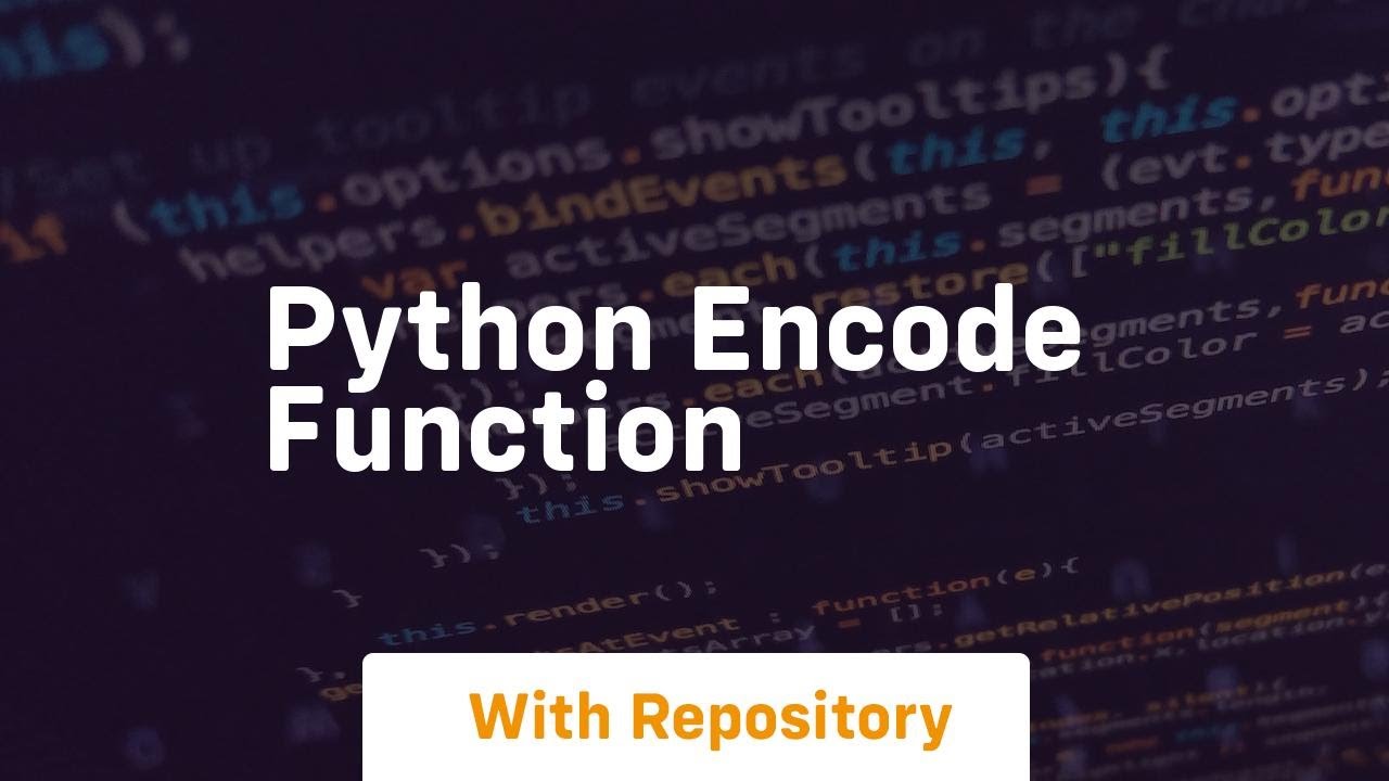 python encode function