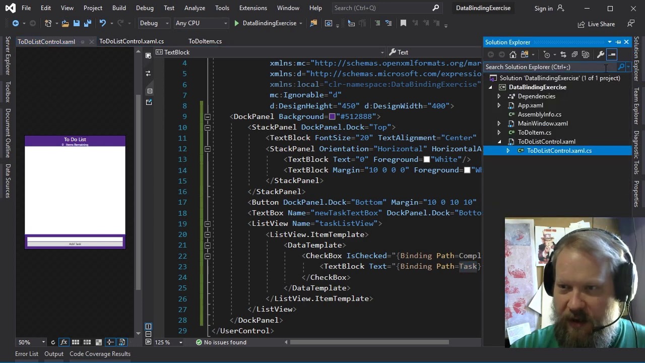 Data Binding Exercise
