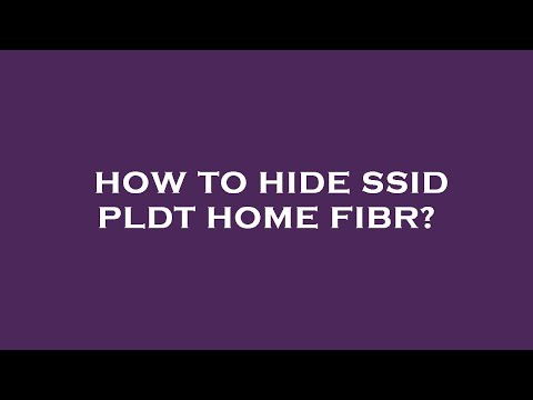 How to hide ssid pldt home fibr?