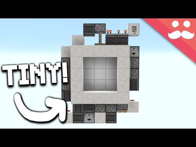 How to make a 3x3 piston door in Minecraft Java Edition