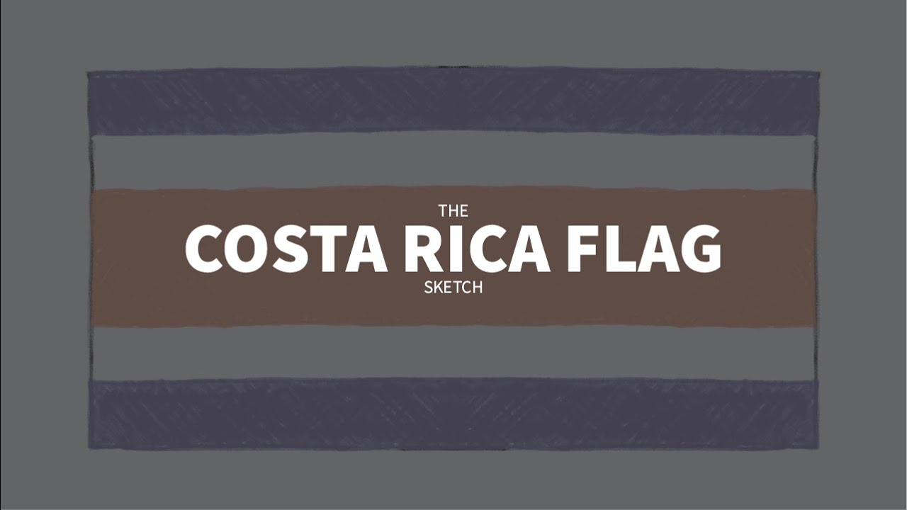 Costa Rica Flag | Sketch #costarica #flag #drawing #sketch #viral #trending #tutorial #music #news