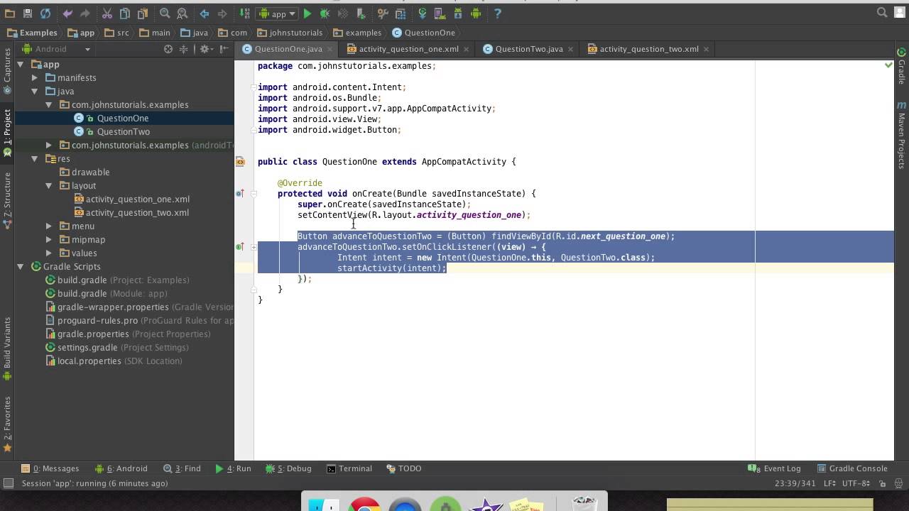 Android Studio How to start a new activity with a button