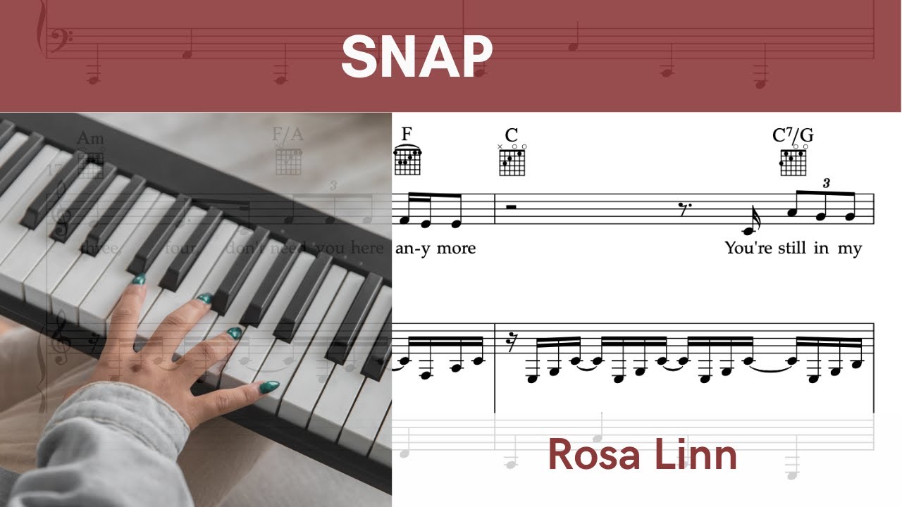 SNAP, Rosa Linn - Piano/Vocal Sheet Music