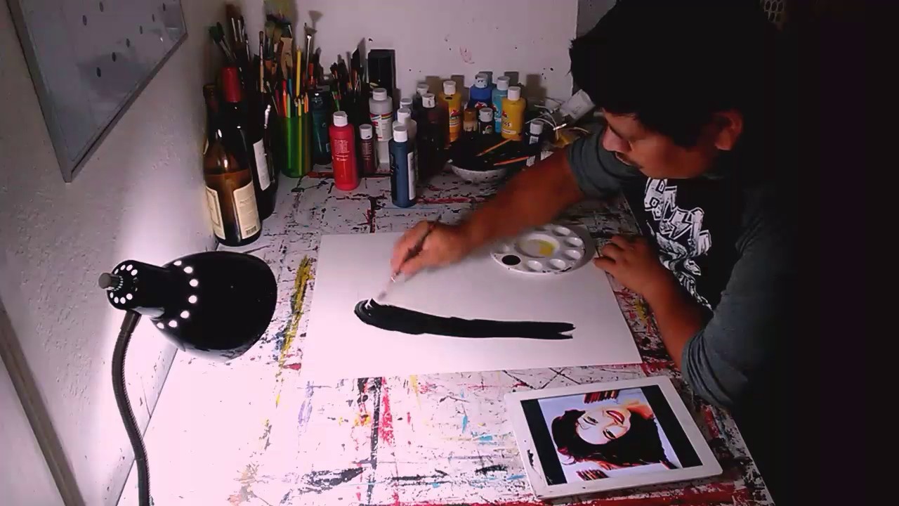 Selena Quintanilla acrylic painting