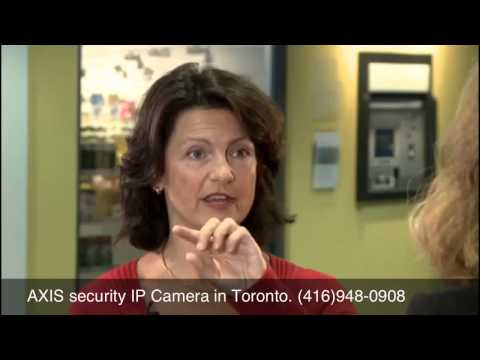 AXIS IP security camera in Toronto.