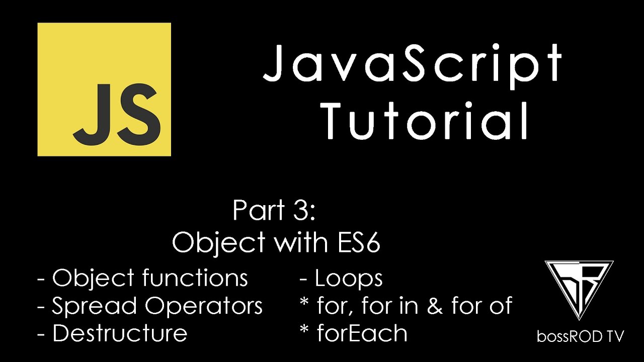 [TAGALOG] JavaScript Tutorial Part 3 - Object with ES6