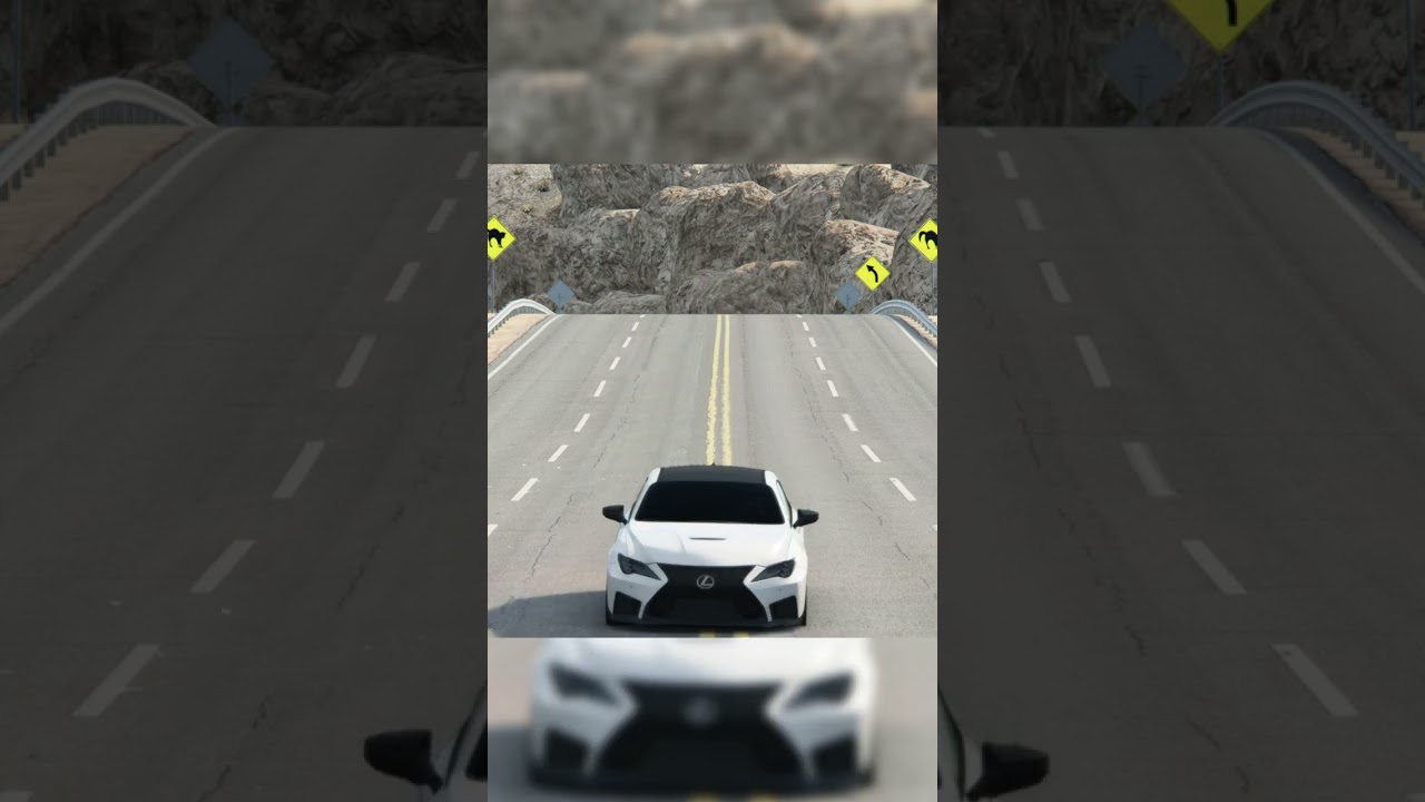 Lexus RC F HUGE road jump!! #shorts