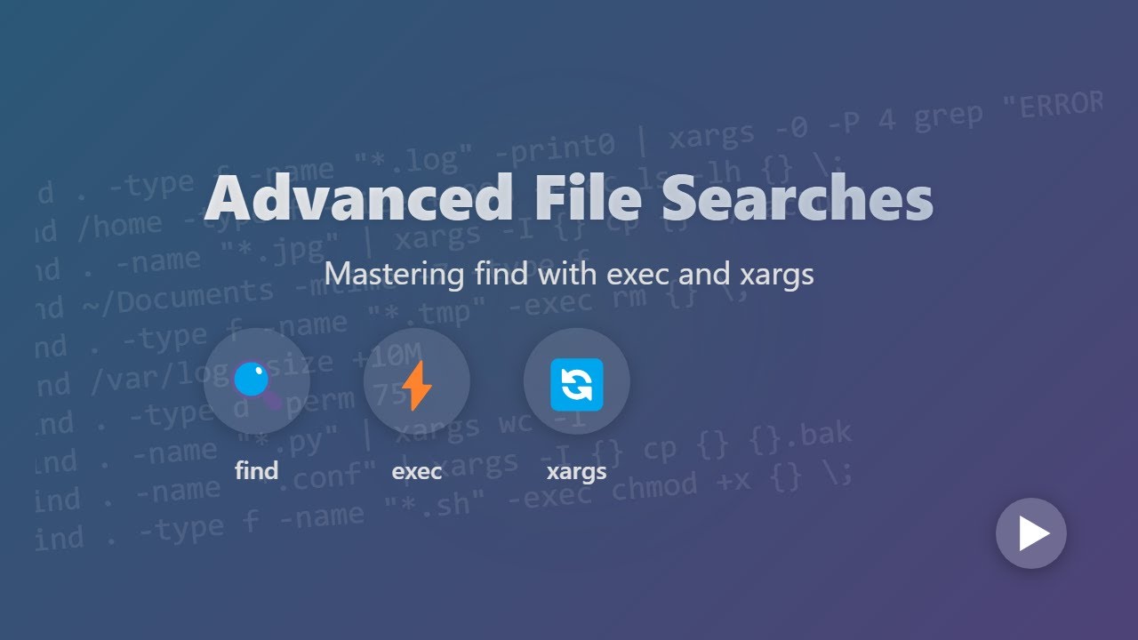 🔥Master Advanced File Searching in Linux: find, exec & xargs Explained!