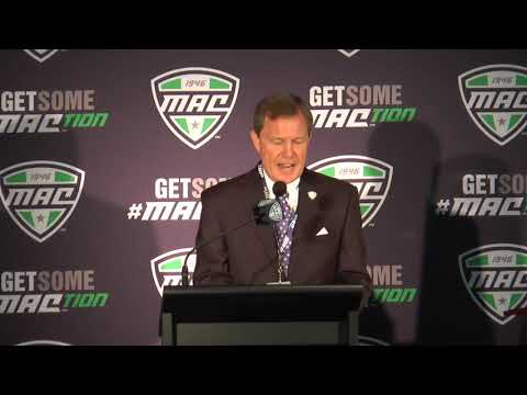 MAC Commissioner Jon Steinbrecher gives a state of the MAC conference athletics