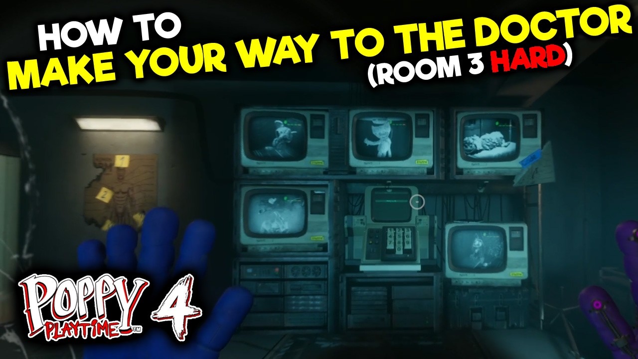 Make Your Way to the Doctor - Room 3 Red Smoke Maze - Poppy Playtime Chapter 4 - Find Puppets CODE