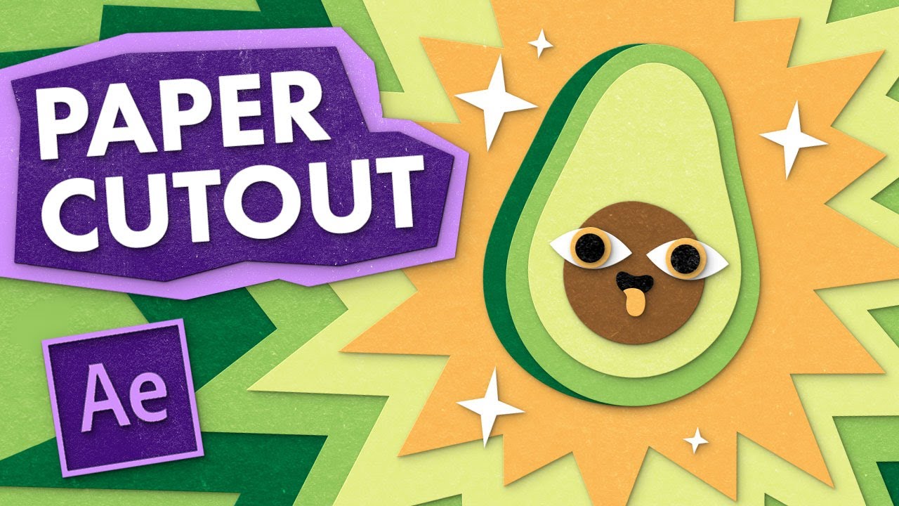 Easy Paper Cutout Stop Motion Look - After Effects Animation Tutorial