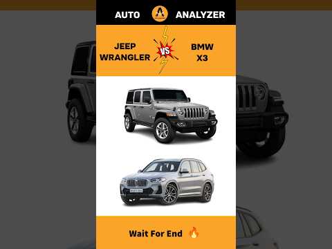 Jeep Wrangler 😍 Vs BMW X3 🤩 | Full Comparison & Review 😱 | #shorts