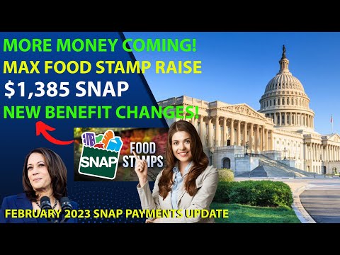 New 2023 SNAP Increase $1385 in Benefits for EBT Food Stamps PEBT 3.0 Snap Schedule FEBRUARY 2023