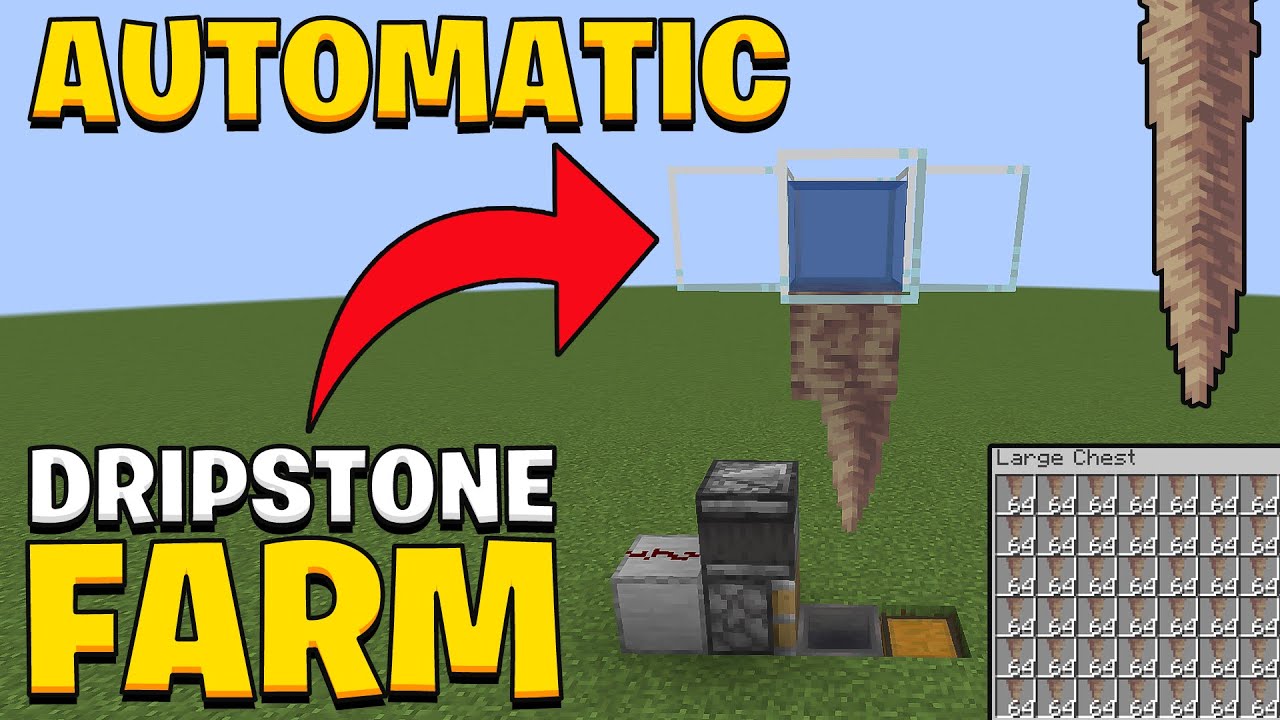 Minecraft 1.21 Automatic Dripstone Farm Tutorial