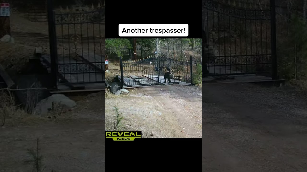 It’s a ongoing battle of trespassers #drivewaygates #privateproperty #trespassing #securitycamera ￼￼