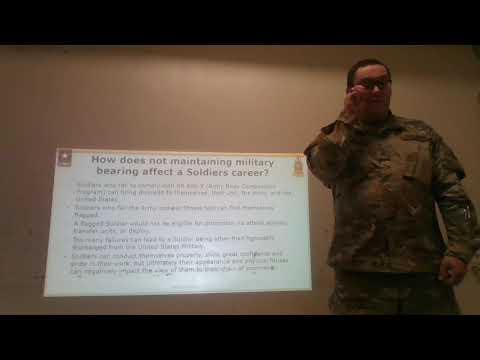 Military and Professional Bearing Public Speaking BLC Class 012-21