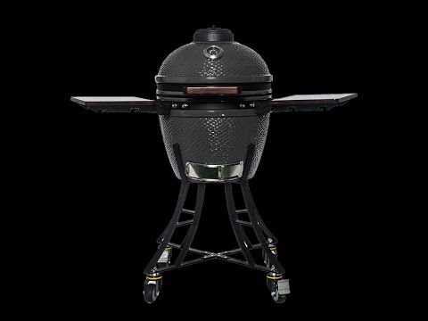 16inch Patio Spanish Style Family Egg Shaped Charcoal Smoker Ceramic BBQ Grill