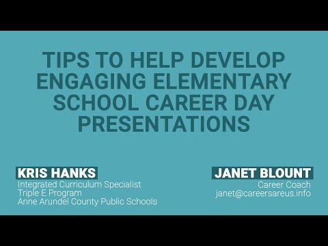 Tips To Help Develop Engaging Elementary School Career Day Presentations