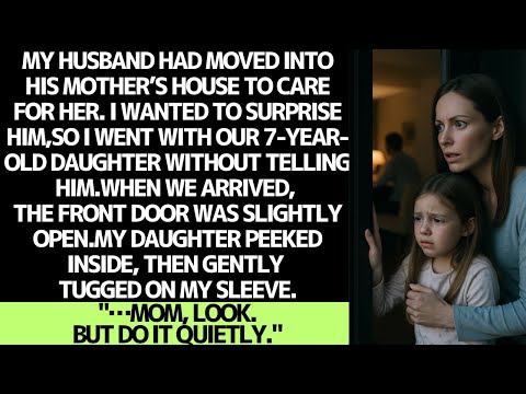 My husband moved in with his mom… so I brought our daughter to surprise him.