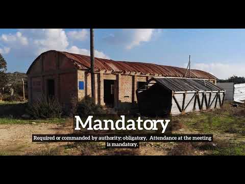 What is Mandatory? | How Does Mandatory Look? | How to Say Mandatory in English?