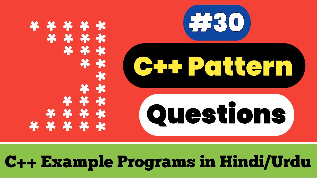 C++ Pattern Questions - 30 | Right Arrow Star Pattern Program | C++ Example Programs #75