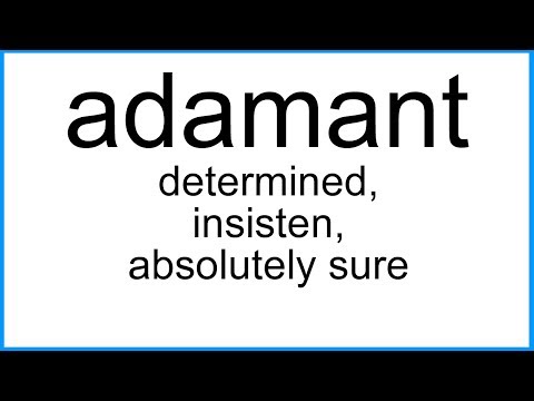 adamant The New English Dictionary meaning | Vocabulary for Kids | Children's Dictionary
