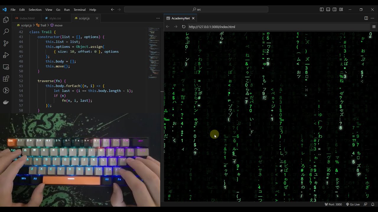 ASMR Programming - Coding Matrix - No Talking