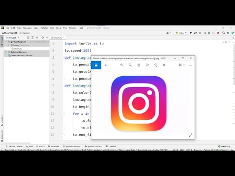 Instagram Logo Design By python using Turtle Library || Python Program