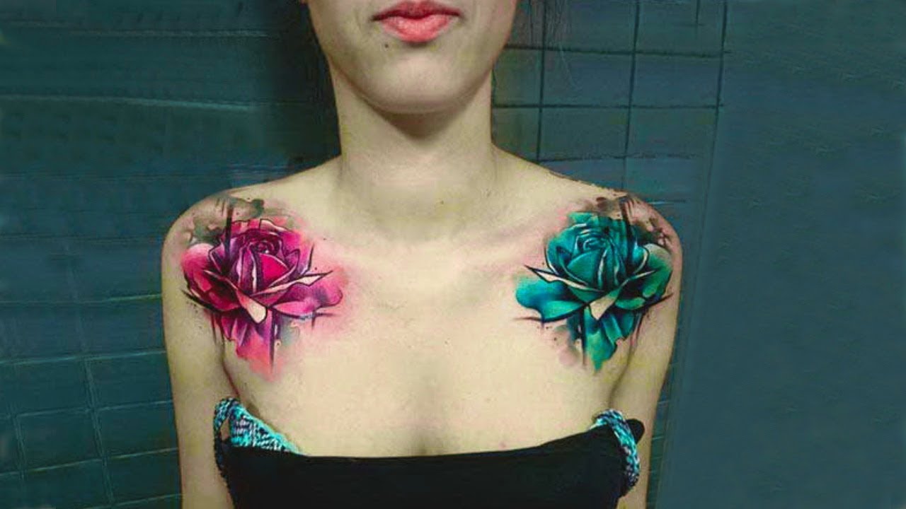 25 Beautiful Collar Bone Tattoo Designs and Ideas For Women