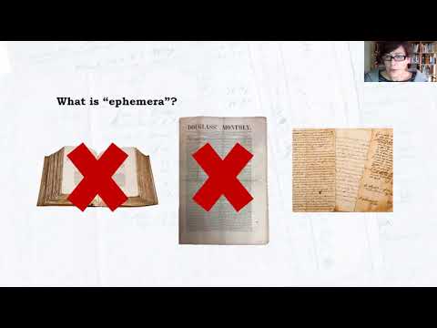 Lunch with the Libraries - Archival Justice: Reparative Collecting with Ephemera