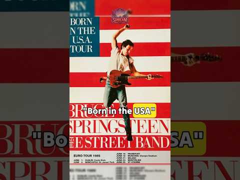 How Bruce Springsteen Wrote ‘Born in the U.S.A.’ – America’s Most Misunderstood Anthem 🇺🇸 #shorts