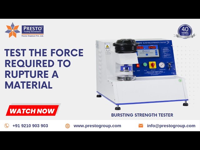 Paper & Packaging Testing Instruments - Bursting Strength Tester For ...