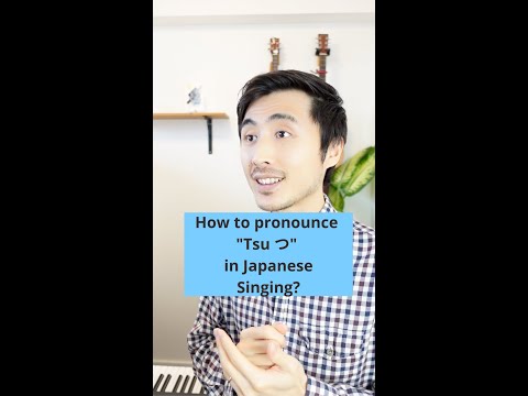How to pronounce "Tsu" in Japanese Singing? #shorts