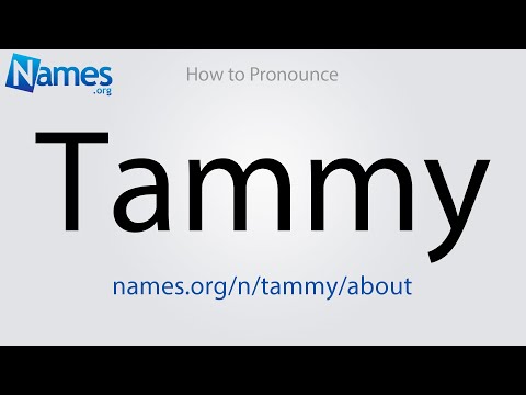 How to Pronounce Tammy