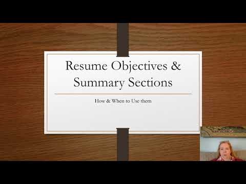 Georgian Court University Career Services Presents: Resume Objectives & Summary Sections