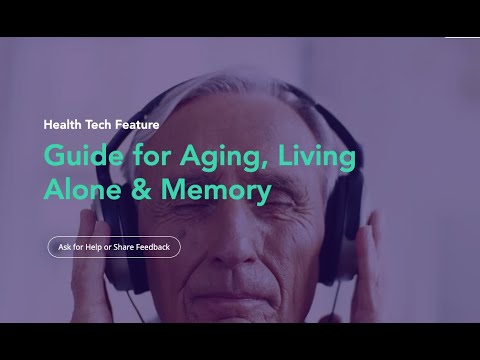 Health-related Technology Guide - Getting Older, Living Alone & Memory